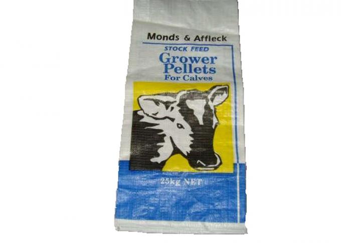 Biodegradable Pet Woven Polypropylene Feed Bags Anti Slip With Bopp ...